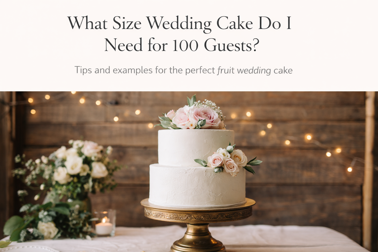 Wedding Cake Portion Guide – What Size Fruit Wedding Cake Do I Need ...
